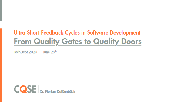 Ultra Short Feedback Cycles in Software Development - From Quality ...